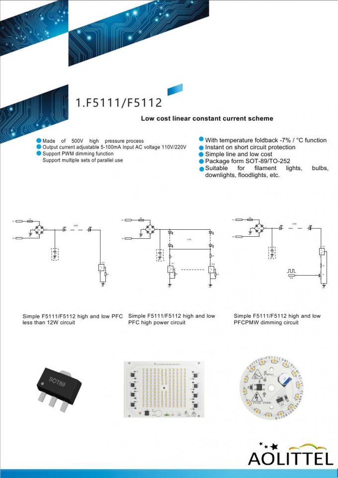 Constant Current LED Driver Chip , Linear Technology LED Driver IC